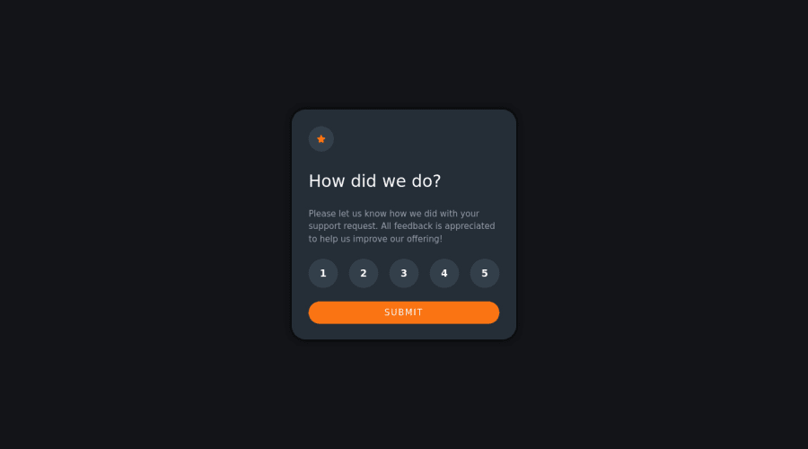 Frontend Mentor Interactive Rating Component In React Coding