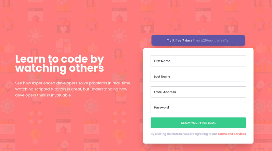 Frontend Mentor React Tailwindcss Coding Challenge Solution
