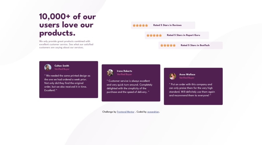 Frontend Mentor | Social proof section - HTML & CSS only (gird ... Frontend Mentor | Social proof section - HTML & CSS only (gird ...