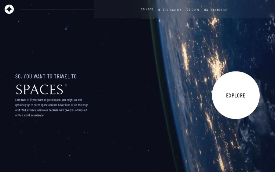 Frontend Mentor React App For Immersive Space Tourism Exploration