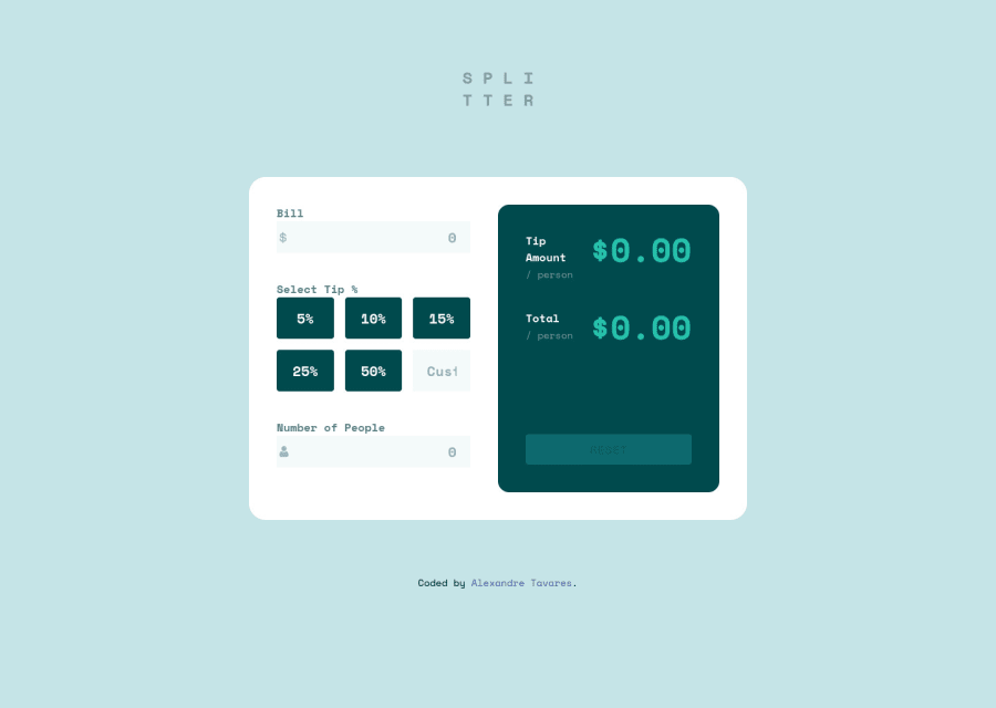 Frontend Mentor Tip Calculator Using Tailwindcss And Mainly Jquery Coding Challenge Solution 3072