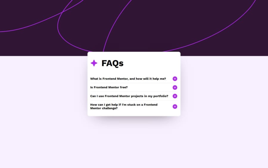 Frontend Mentor Faq Accordion With Pure Css And Js Vanilla Coding