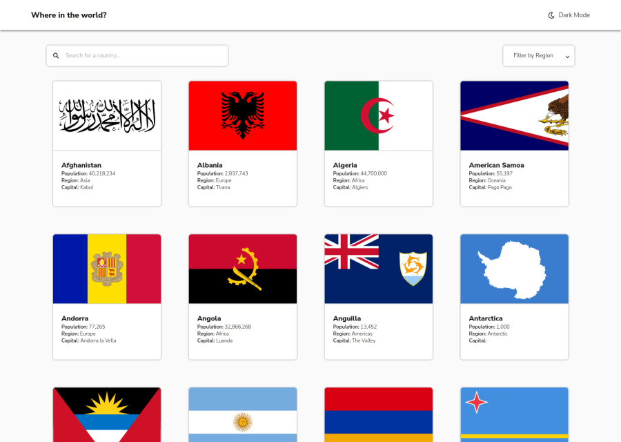 Frontend Mentor Rest Countries With Responsive Reactjs React Router