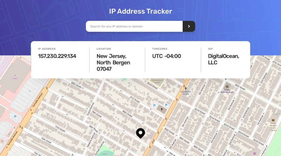 Frontend Mentor Ip Address Tracker Using Ipify And Leafletjs Coding