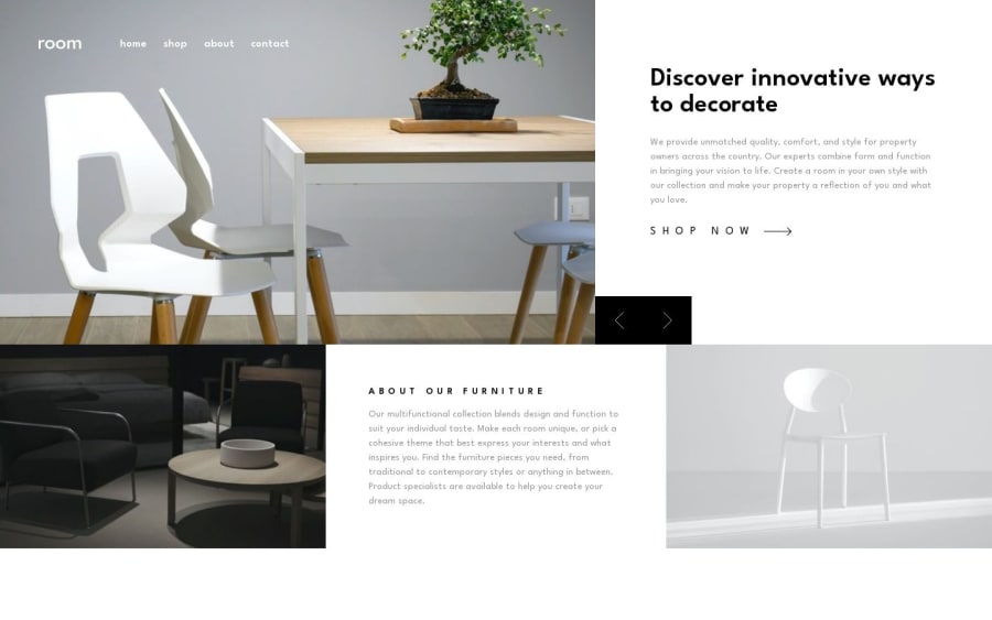 Frontend Mentor Room Homepage Using Next Js Tailwind Css Framer