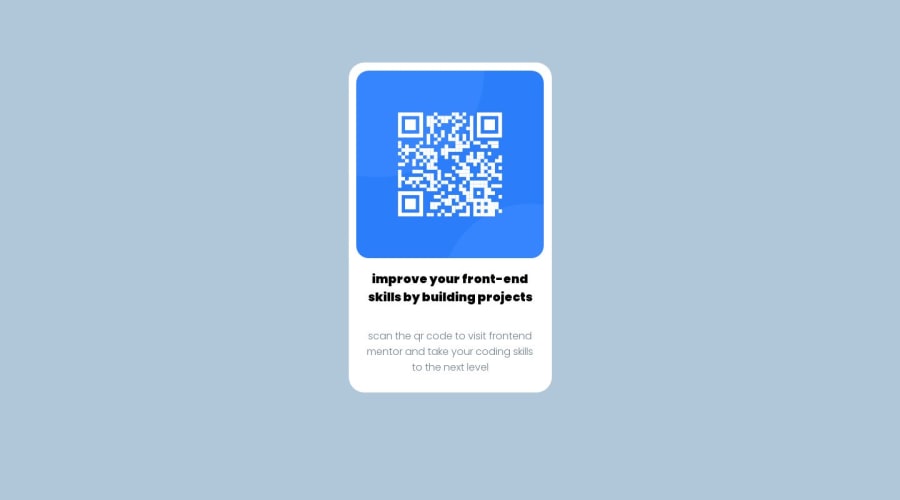 Frontend Mentor Qr Code Challenge Coding Challenge Solution