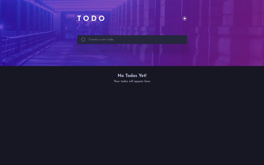 Frontend Mentor Todo App Using Reactjs Coding Challenge Solution