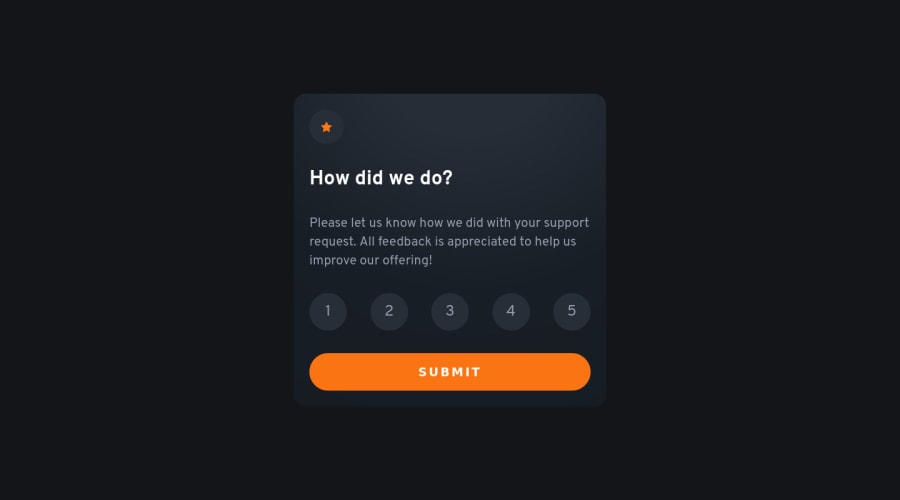 Frontend Mentor Responsive Rating Page With Vanilla Js Html Css Coding Challenge Solution