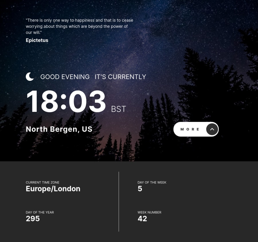 Frontend Mentor | Clock-App-Api coding challenge solution Frontend Mentor | Clock-App-Api coding challenge solution