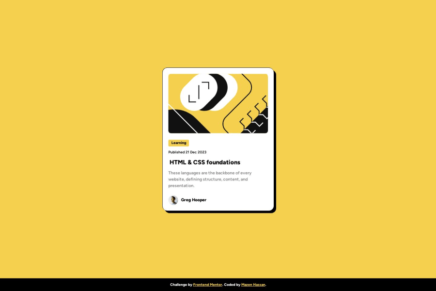 Frontend Mentor Blog Preview Card Using Scss Coding Challenge Solution
