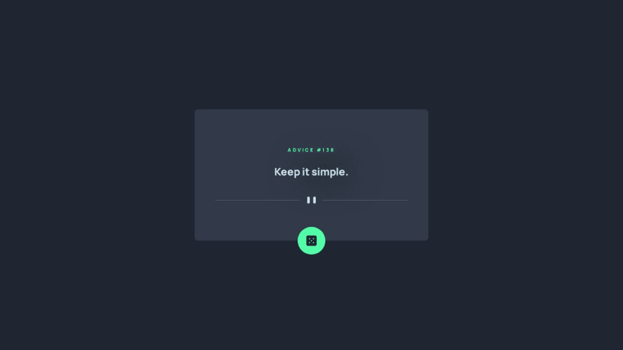 Frontend Mentor Responsive Advice Generator With React And Tailwind