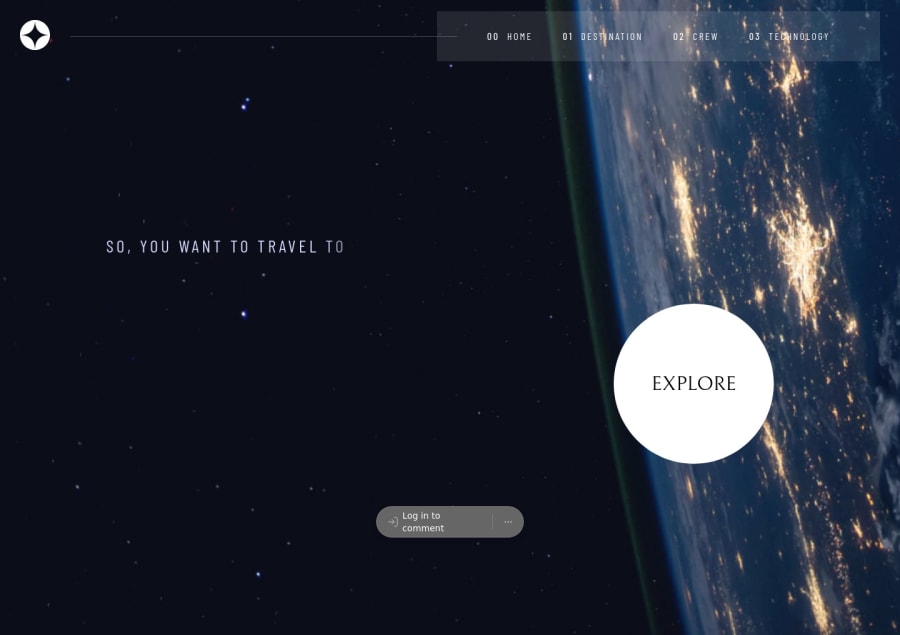 Frontend Mentor Space Tourism Coding Challenge Solution