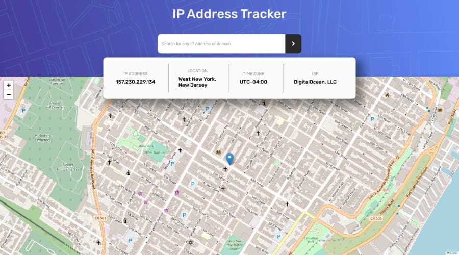 Frontend Mentor Ip Tracker Solution With Css Flexbox Coding Challenge Solution