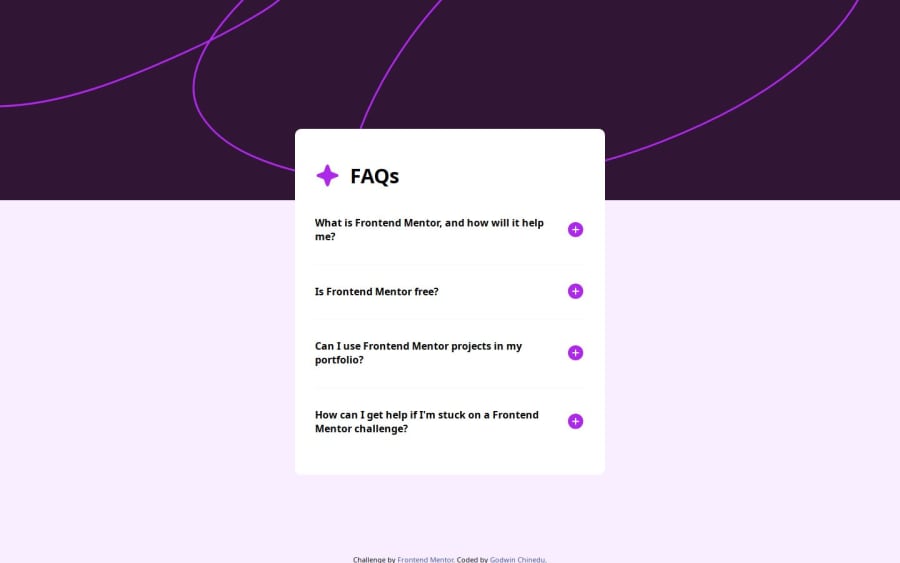 Frontend Mentor Faq Accordion Coding Challenge Solution