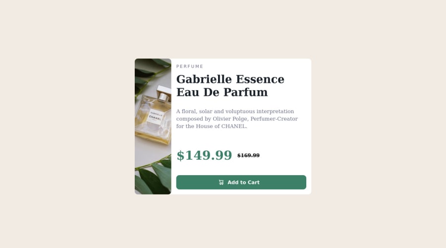 Frontend Mentor Perfume Review With Flexbox Coding Challenge Solution