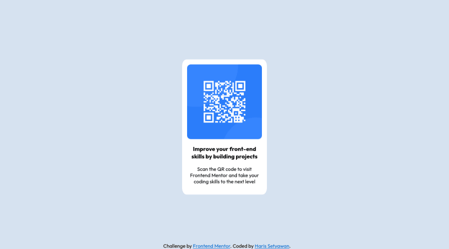 Frontend Mentor Qr Code Card Using Flexbox Coding Challenge Solution