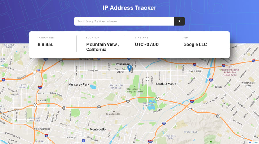 Frontend Mentor Responsive Ip Address Tracker Using Css Grid Flexbox And Vanilla Js Coding