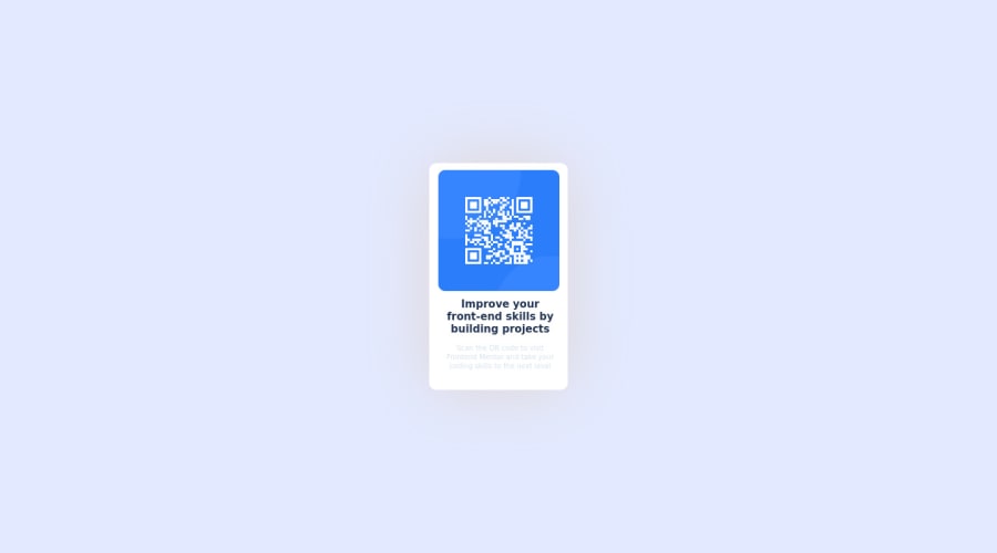 Frontend Mentor | Qr code components using html and css coding challenge solution