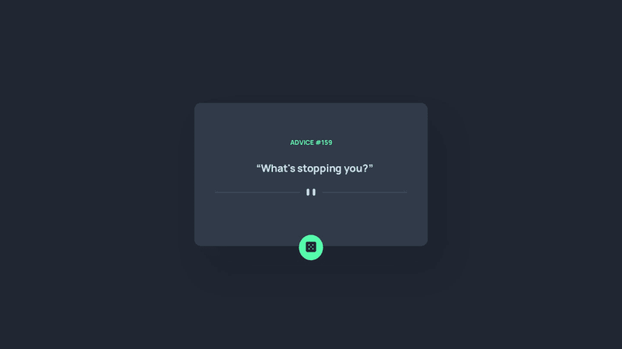 Frontend Mentor Advice Generator App Using Hml Css And Javascript