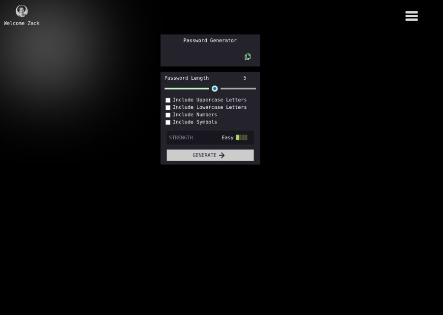 Frontend Mentor Password Generator Typescript Tailwind Next Js