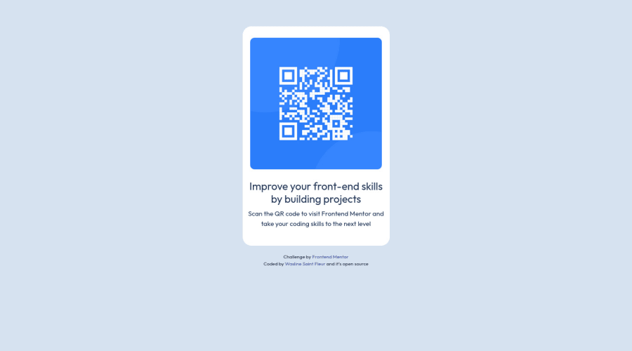 Frontend Mentor Qr Code Component With Htlm And Css Coding Challenge Solution