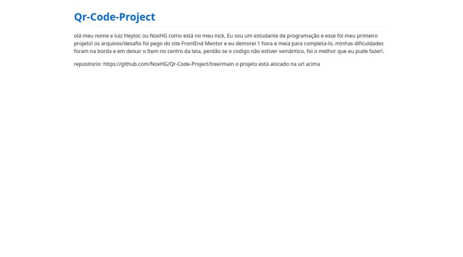 Frontend Mentor Desafio Do Qr Code Feito Com Html And Css Vs Code Coding Challenge Solution