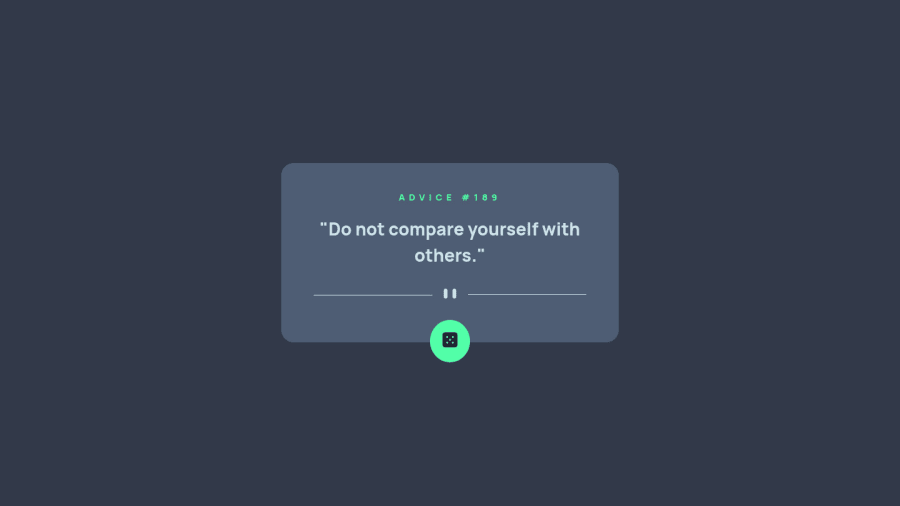 Frontend Mentor Advice Generator Using Reactjs Coding Challenge Solution