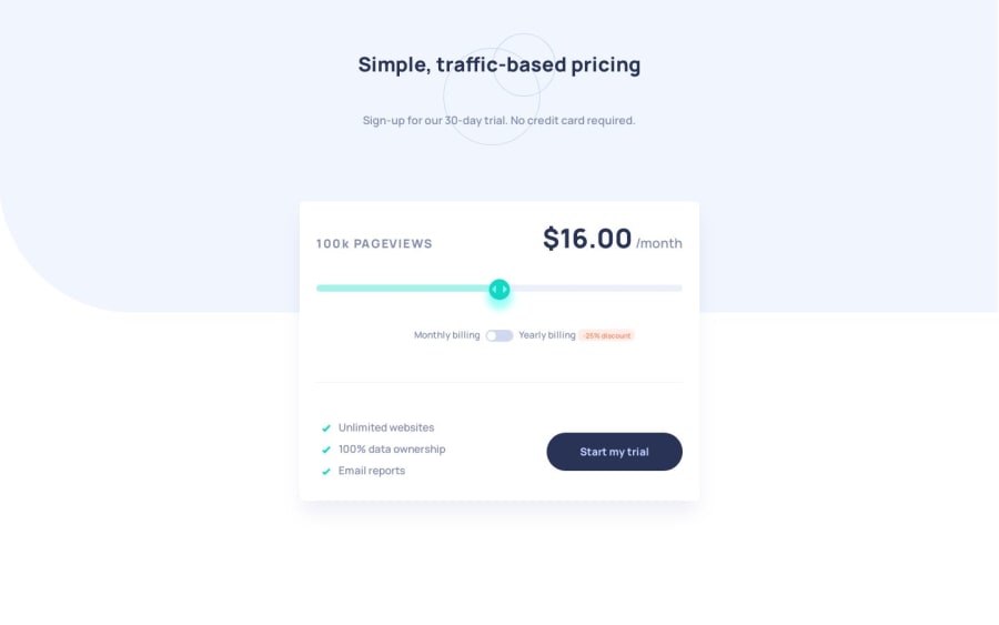 Frontend Mentor Interactive Pricing Component Reactjs Bootstrap