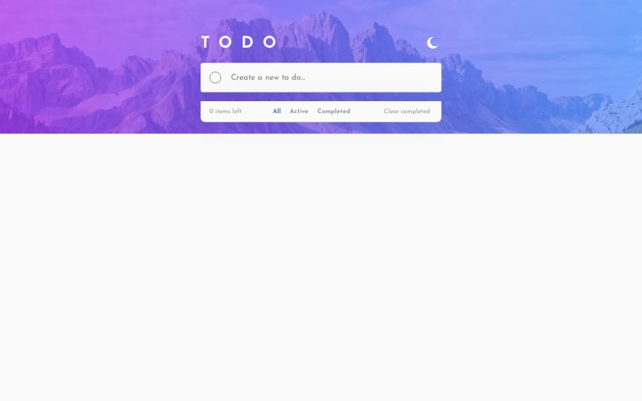 Frontend Mentor Todo App Using React Typescript With React Dnd Coding Challenge Solution
