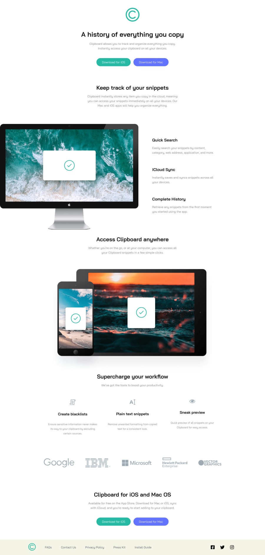 Frontend Mentor Clipboard Landing Page Solution Coding Challenge Solution