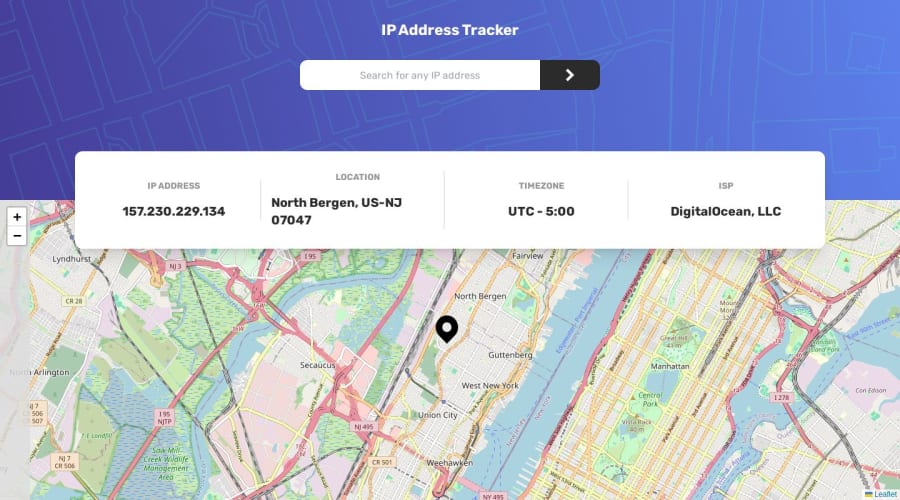 Frontend Mentor Responsive Web App Built With React Tailwindcss And Ipgeolocationapi Coding