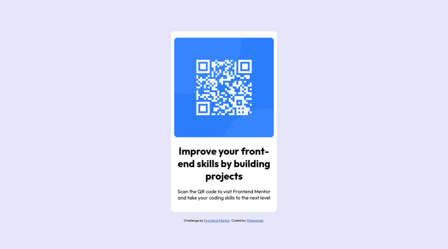 Frontend Mentor Qr Code Component Coding Challenge Solution