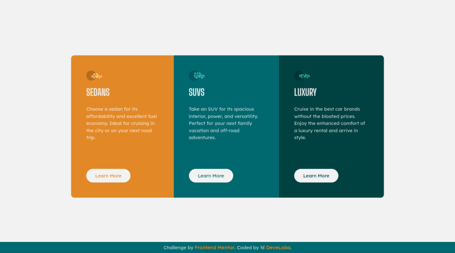 Frontend Mentor Column Card Preview Html And Css Using Pseudo Elements Coding Challenge Solution