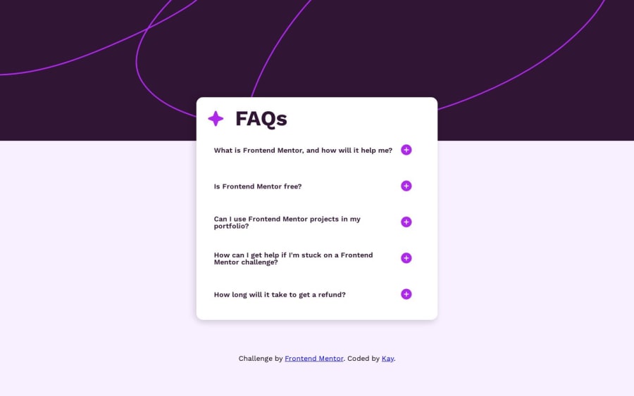 Frontend Mentor Faqs Accordion Just Html And Css Coding Challenge 9322