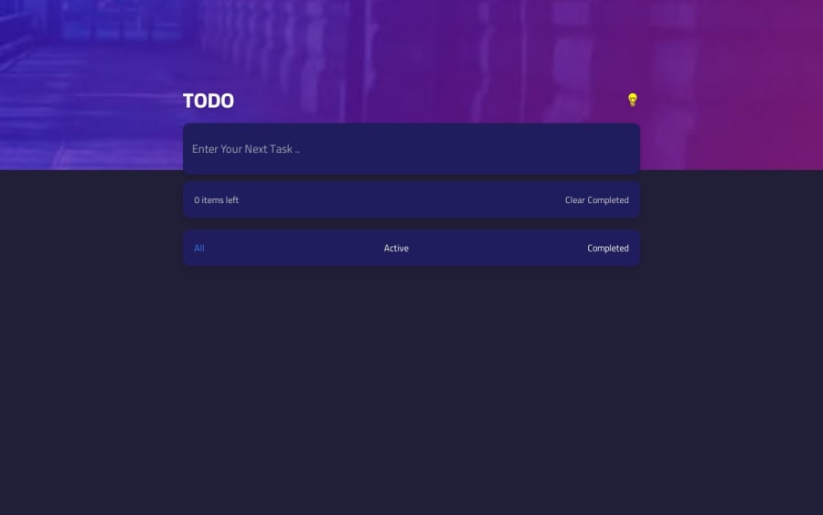 Frontend Mentor Todo App With React Js Redux Toolkit Tailwind Css