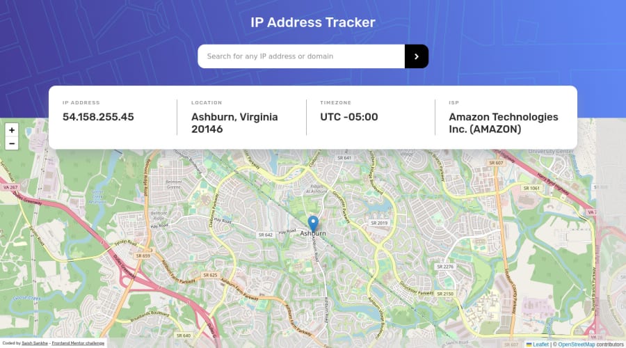 Frontend Mentor Ip Address Tracker Coding Challenge Solution