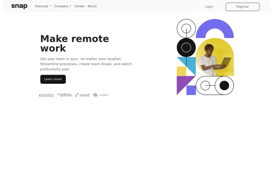 Frontend Mentor Intro Section Using Bootstrap Coding Challenge Solution
