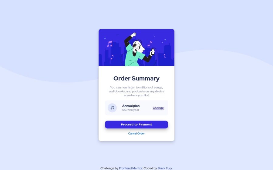Frontend Mentor Build An Order Summary Card Using Pure Html And Css Flexbox And Css Grid Coding