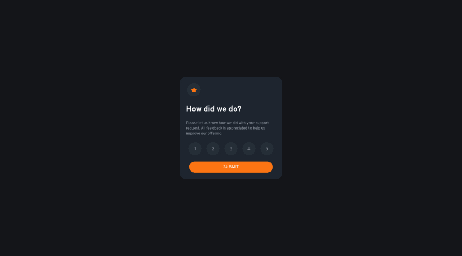 Frontend Mentor Interactive Rating Component Missing Js Dom Coding Challenge Solution