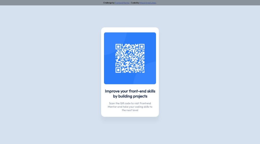 Frontend Mentor Qr React With Vitejs Coding Challenge Solution