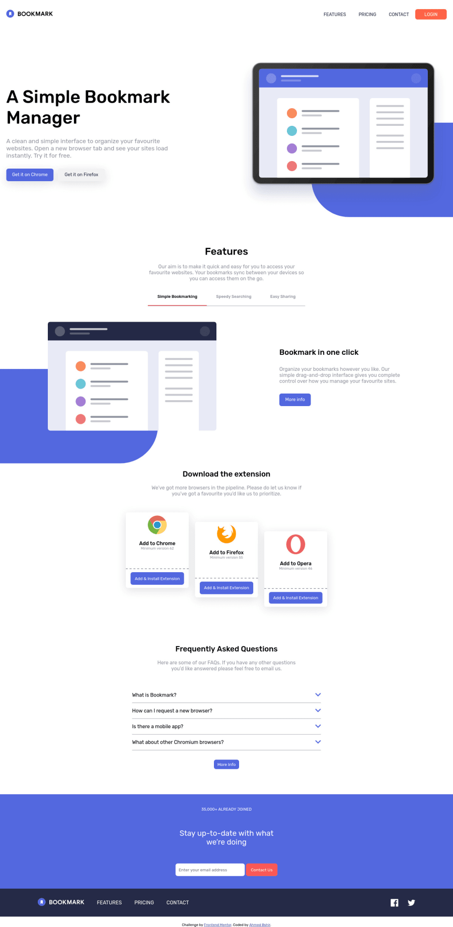 Frontend Mentor | bookmark-landing-page-master Using HTML, CSS, JS ... Frontend Mentor | bookmark-landing-page-master Using HTML, CSS, JS ...