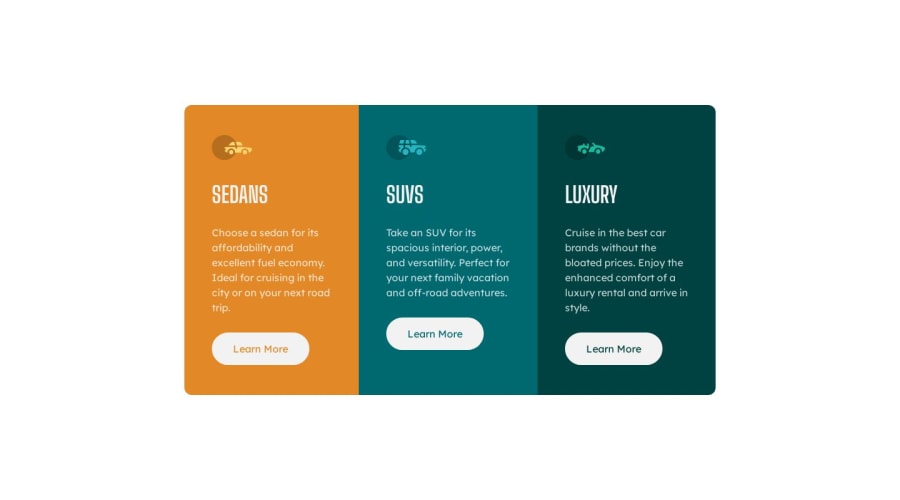 Frontend Mentor Responsive 3 Columns Component Using Reactjs And Tailwindcss In 1 Hour Coding