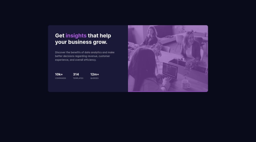 Frontend Mentor Responsive Stats Preview Card Using Html And Css Coding Challenge Solution