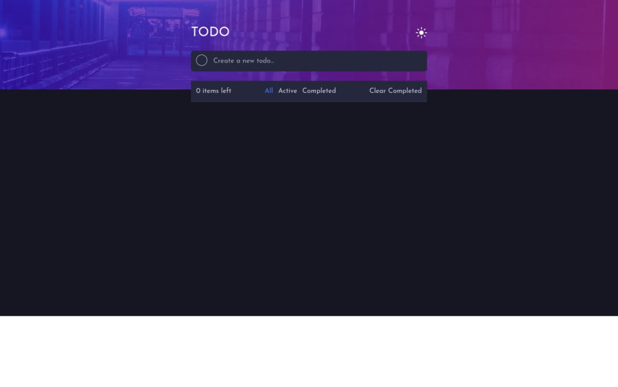 Frontend Mentor To Do Frontendmentor With React Tailwind Context Coding Challenge Solution