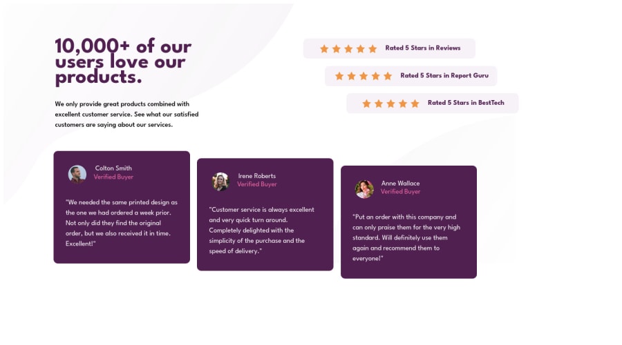 Frontend Mentor Social Proof Section Using Grid And Flexbox Coding Challenge Solution