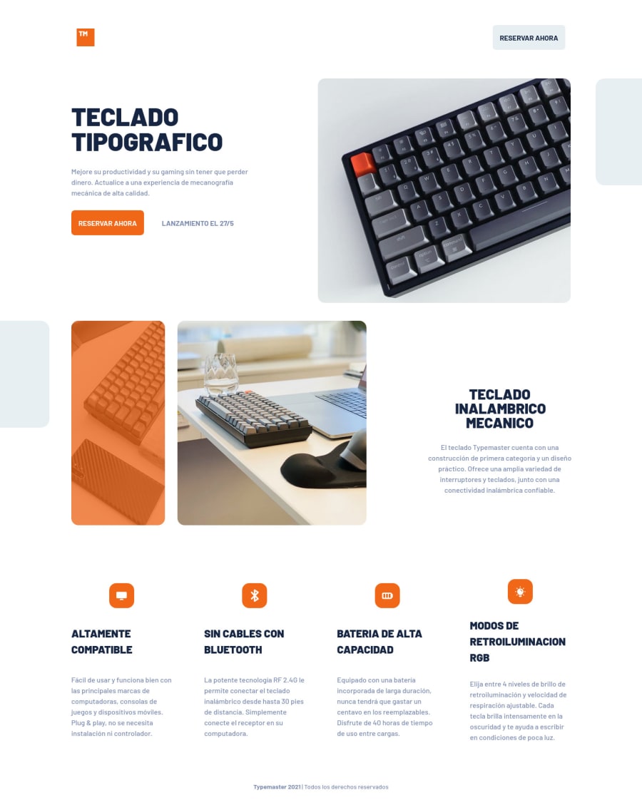 Frontend Mentor Typemaster Landing Page [react Tailwindcss Vite