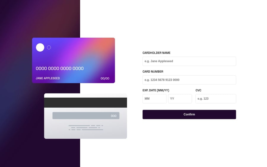 Frontend Mentor Interactive Card Html Css Js Coding Challenge Solution