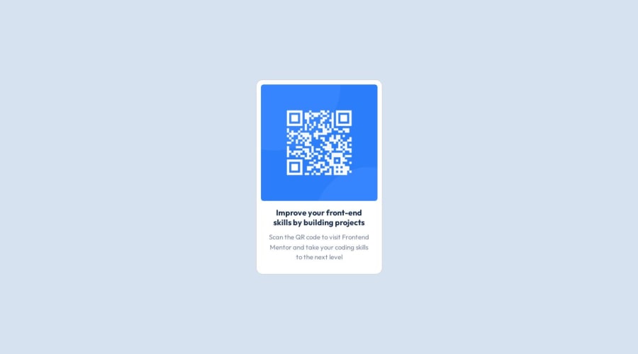 Frontend Mentor Qr Code Component Using Css Bootstrap Coding Challenge Solution