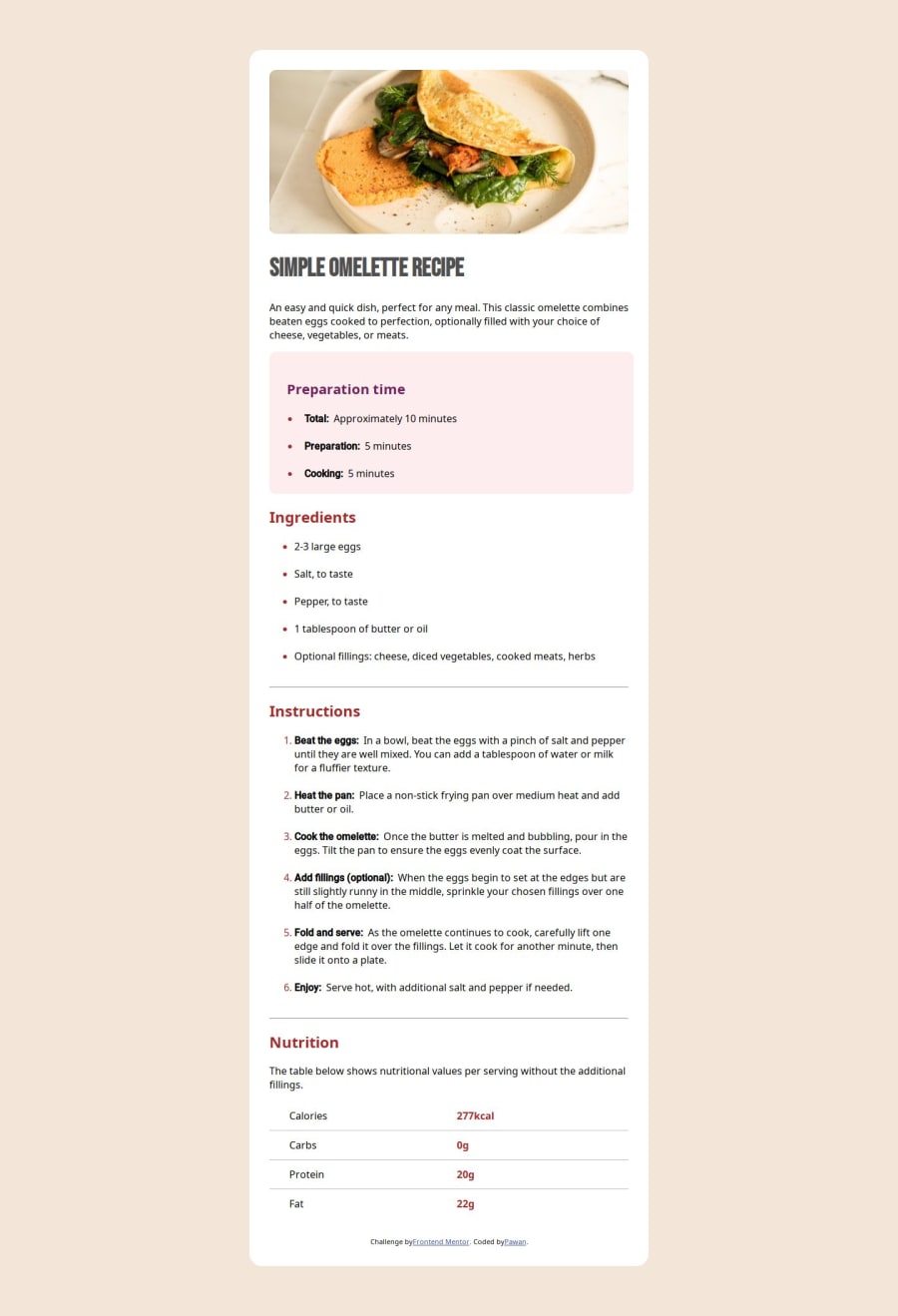 Frontend Mentor Simple Using Htmlcss Coding Challenge Solution 9412
