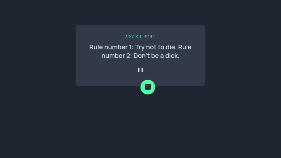 Frontend Mentor Advice Generator Using Html Css And Javascript